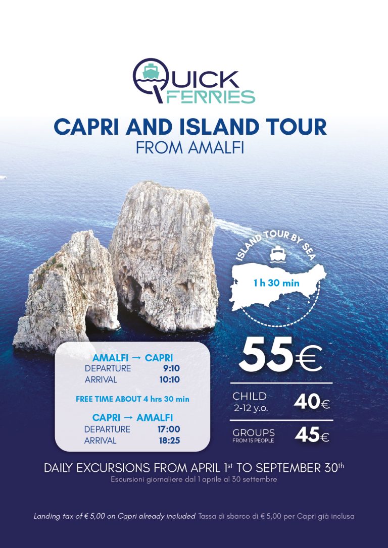 Capri & Island Tour from Amalfi - Quick Ferries